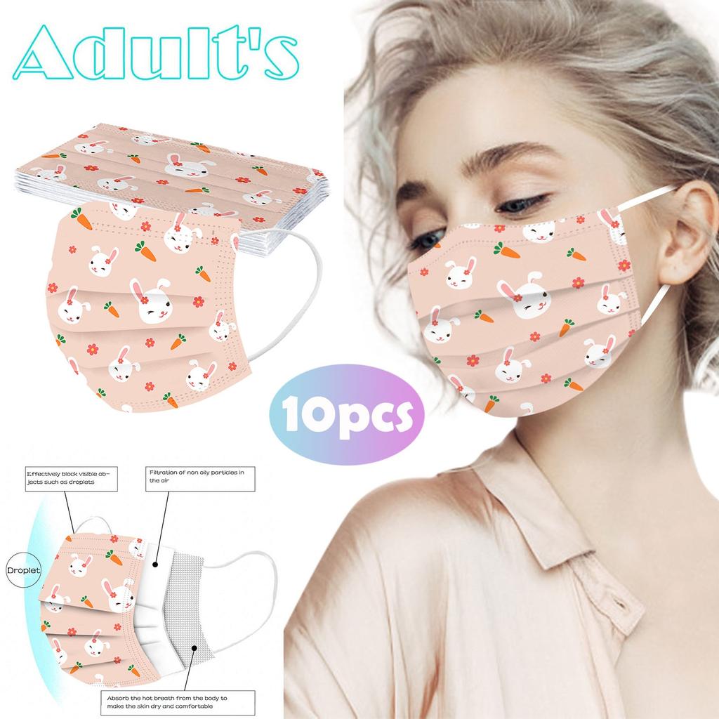Faye22 Adult Women Man Disposable Face Mask Industrial 3Ply Ear Loop ...