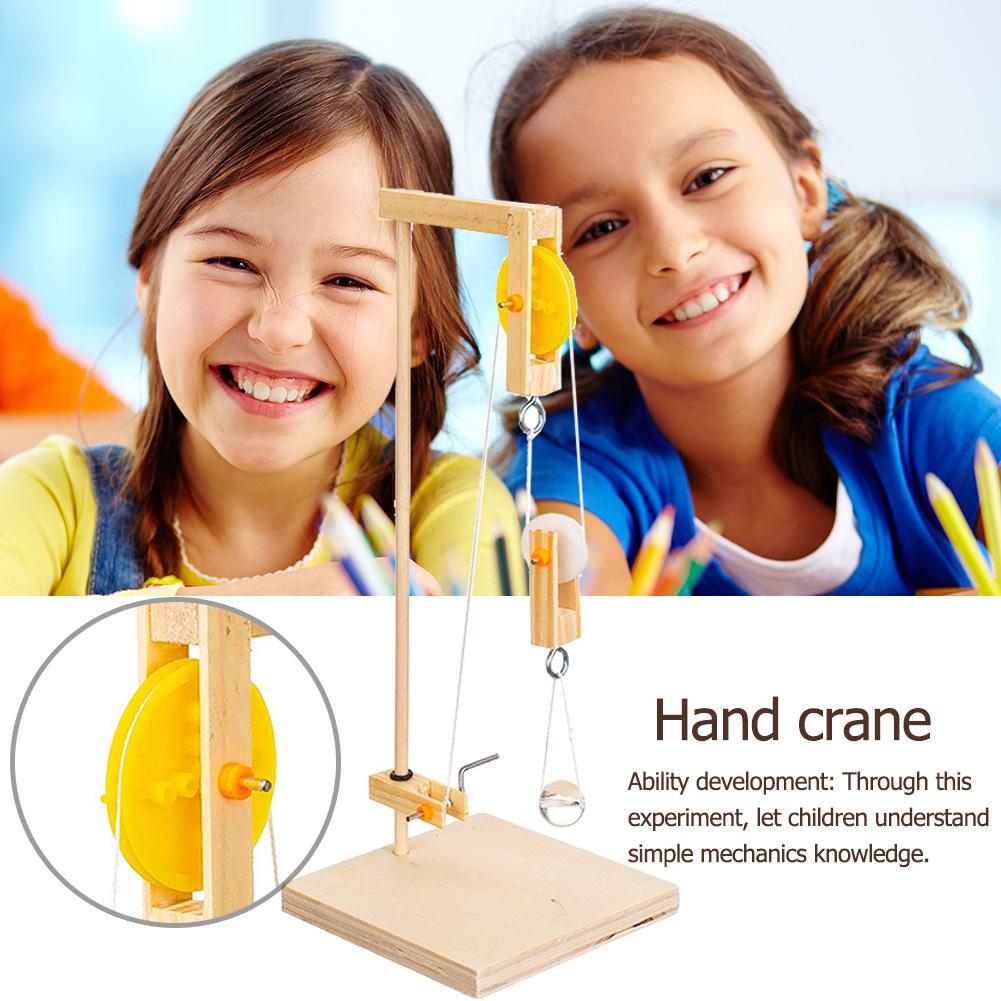 Kids DIY Science Experiment Model Building Kits Manual Crane Creative ...
