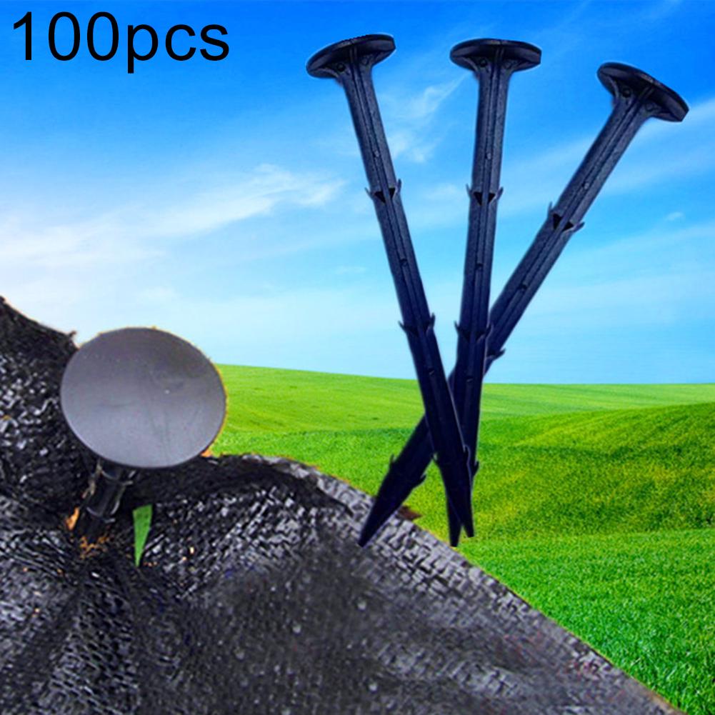 Buy WOW My Garden 100Pcs 11cm Garden Pegs Rustproof Plastic Barbed ...