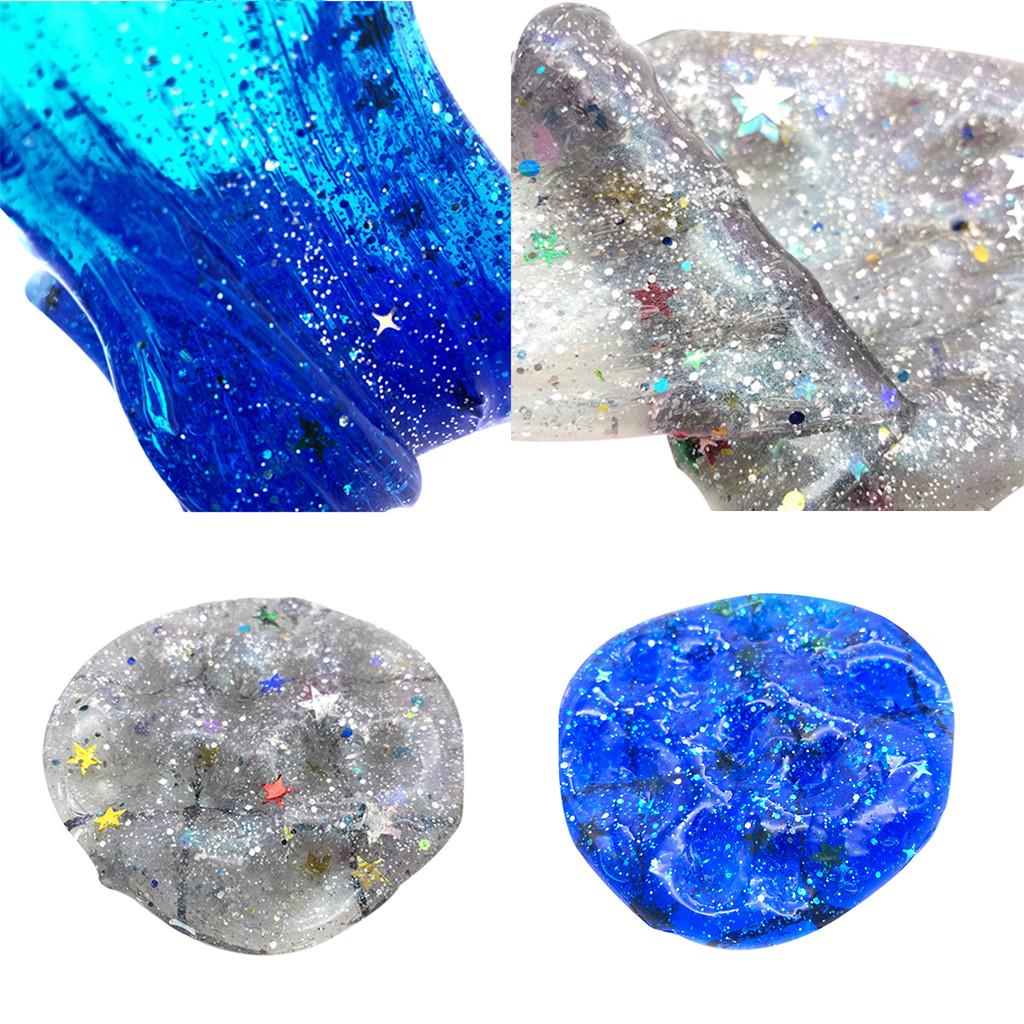 Buy Star Color Puff Slime Putty Scented Stress Kids Clay Crystal Mud ...