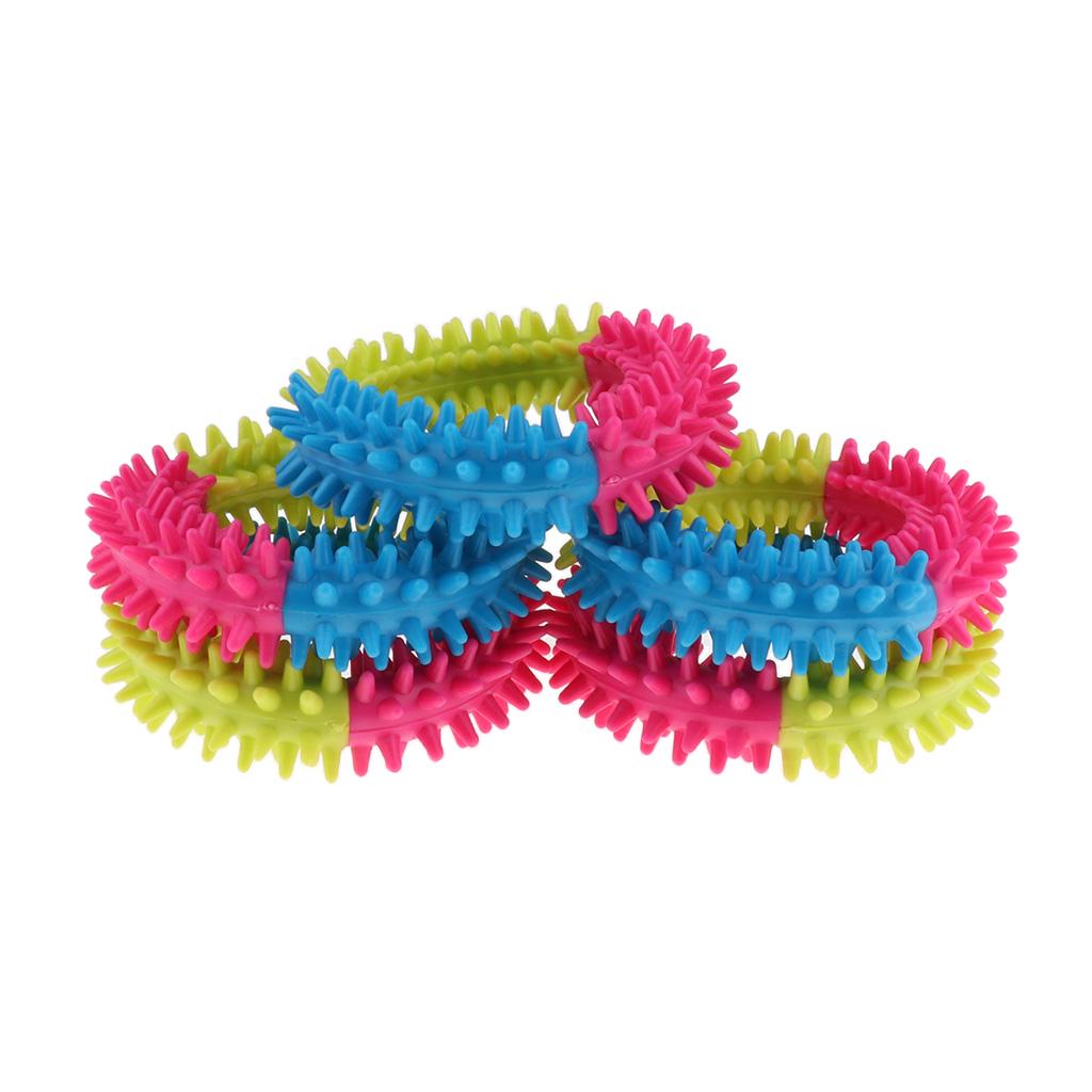 Dog Chewing Ring Soft Durable Rubber Ring Chewing Biting Training Type ...