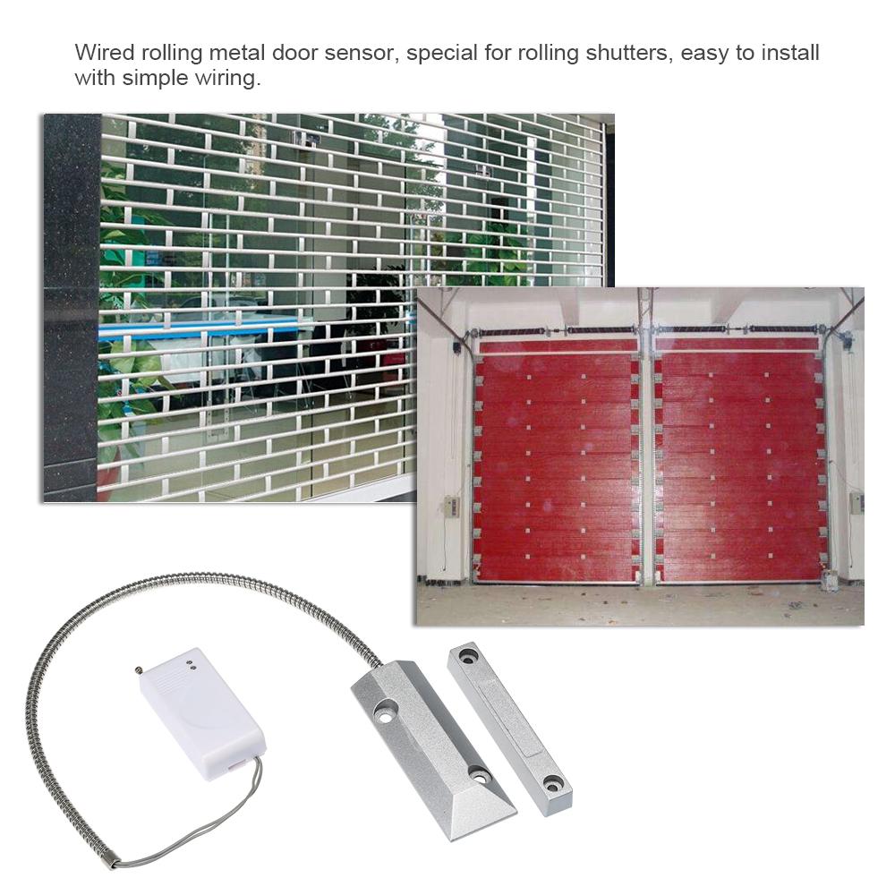 Cheap Wireless 433MHz Metal Rolling Door Magnetic Sensor Switch Door ...