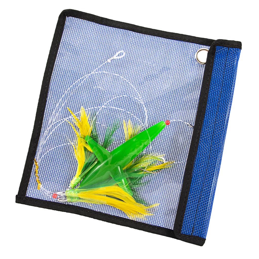 Tuna Feather Daisy Chain with Bird for Freshwater Saltwater Fishing ...