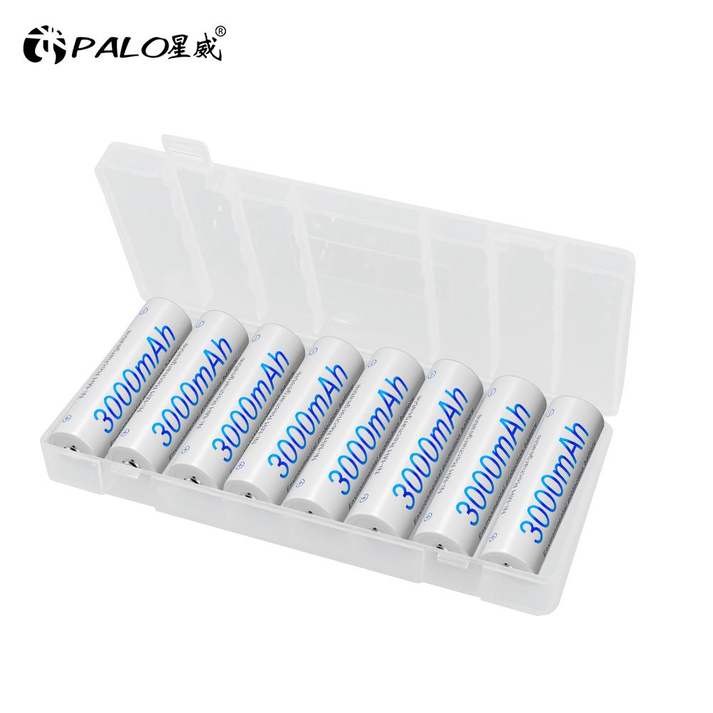 Satın alın PALO rechargeable batteries 16/20/24/28/30/32/36/40 pcs 1.2V AA 3000 mAh NiMH AA ...