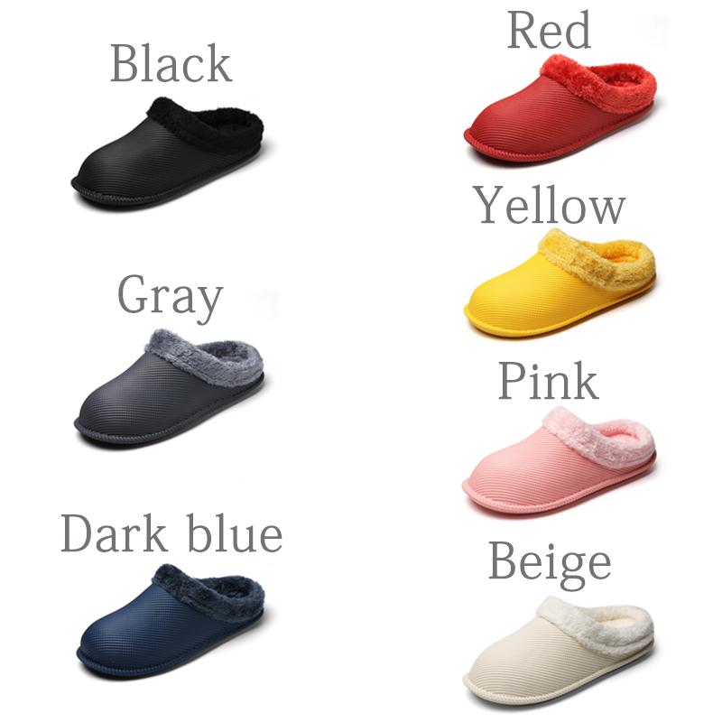 Buy 7Colors Plush Slippers Universal Slippers Fur Slippers Indoor ...
