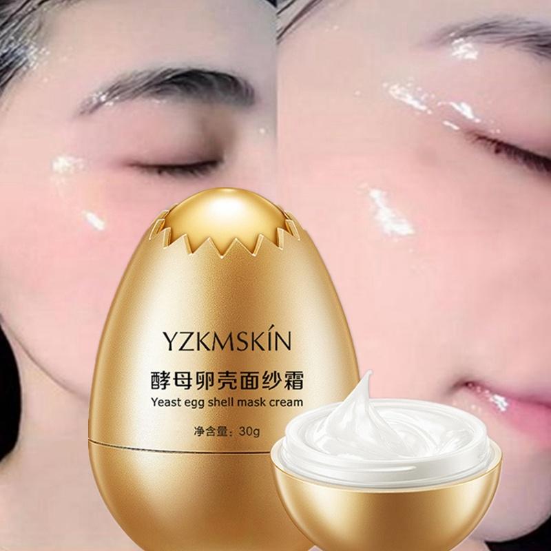 Buy Yeast Egg Shell Mask Cream Hydrating Moisturizing Veil Sleep ...