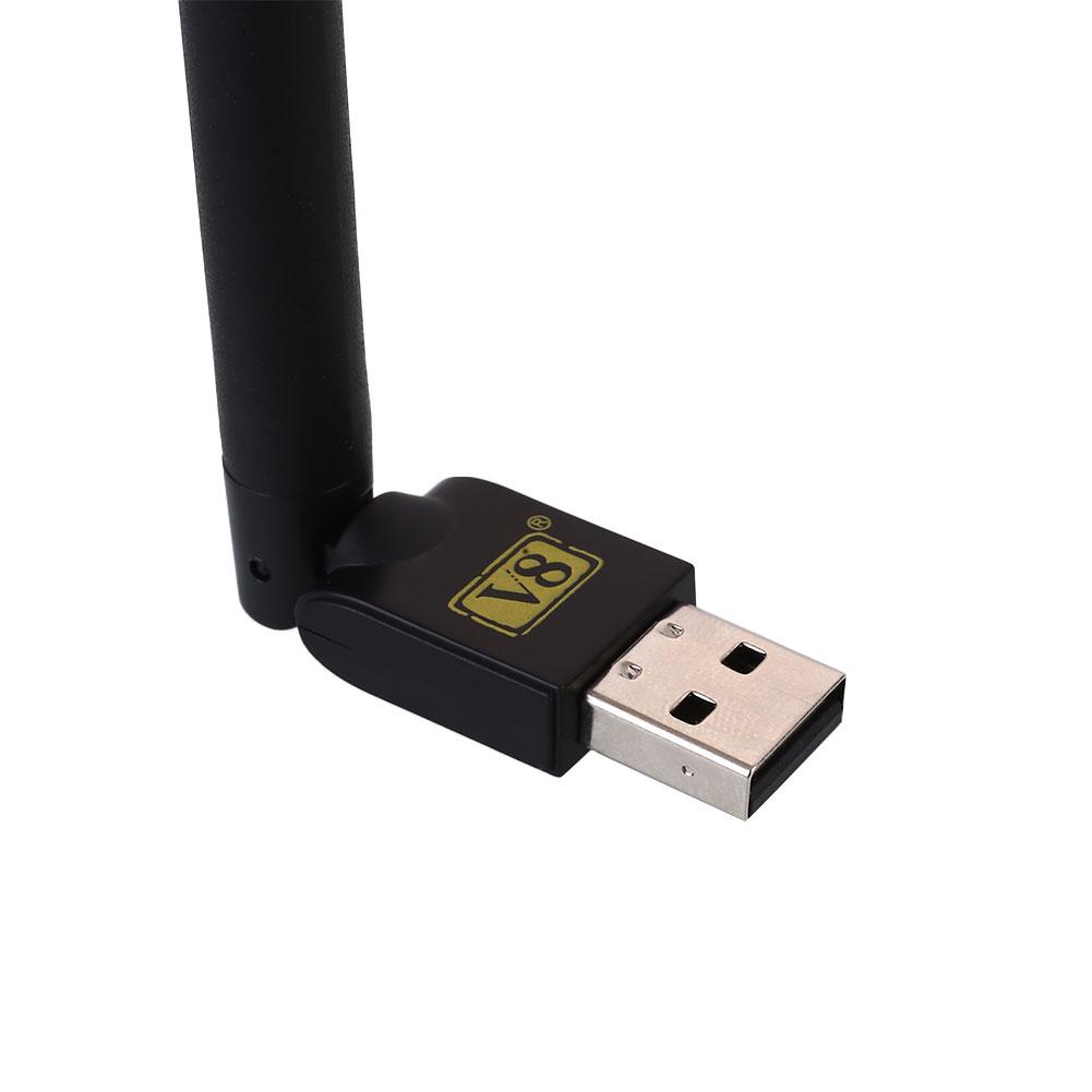 Buy V8 Mini Portable USB 2.0 WiFi Antenna Dongle Adapter Satellite TV ...