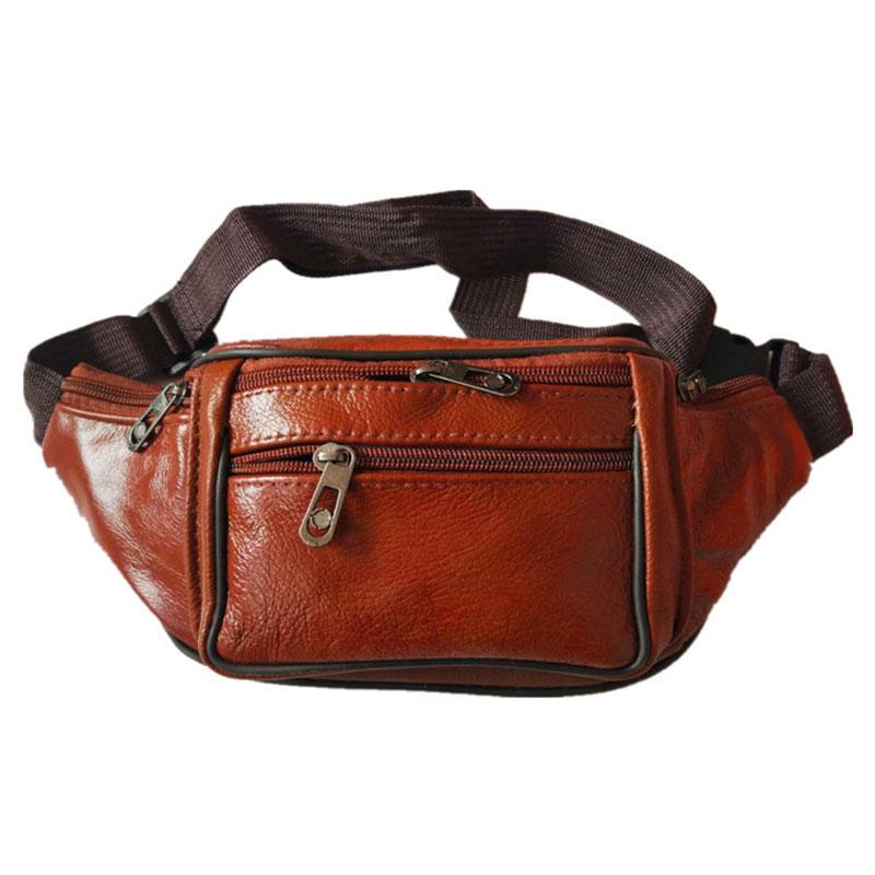 PU Leather Waist Bag Multi-Pockets Crossbody Belt Bags Storage Pack Bag ...