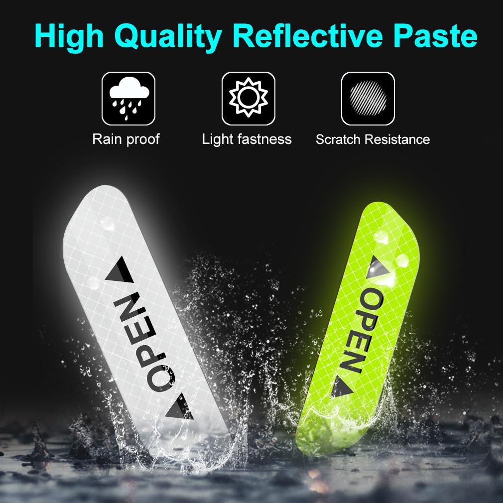 Cheap 4Pcs Warning Mark Reflective Tape Car Door Sticker Decals OPEN ...