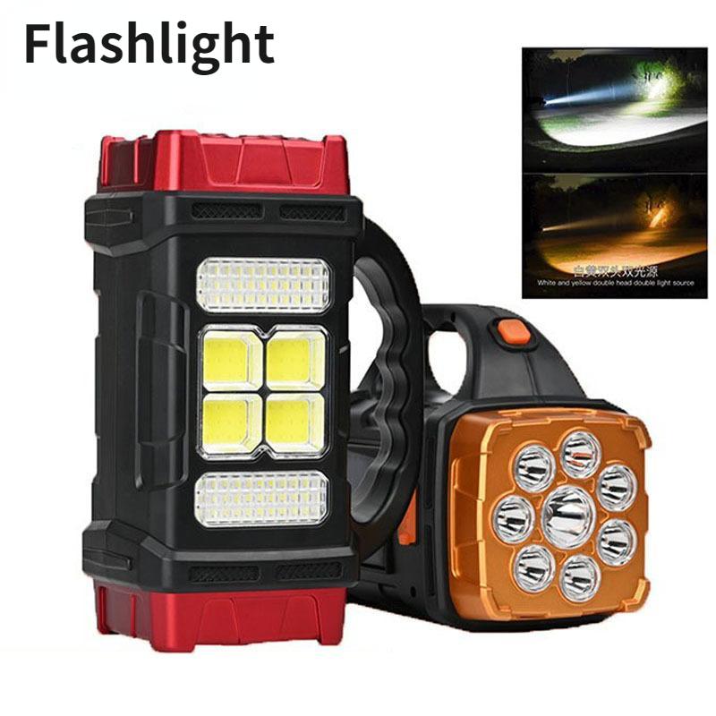 Portable Led Spotlight Super Bright Led Work Light Searchlight Solar ...
