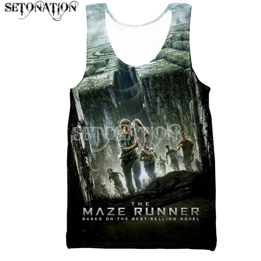 The Maze Runner VestPopularity New Fashion Cool 3d Printed Vest Summer ...