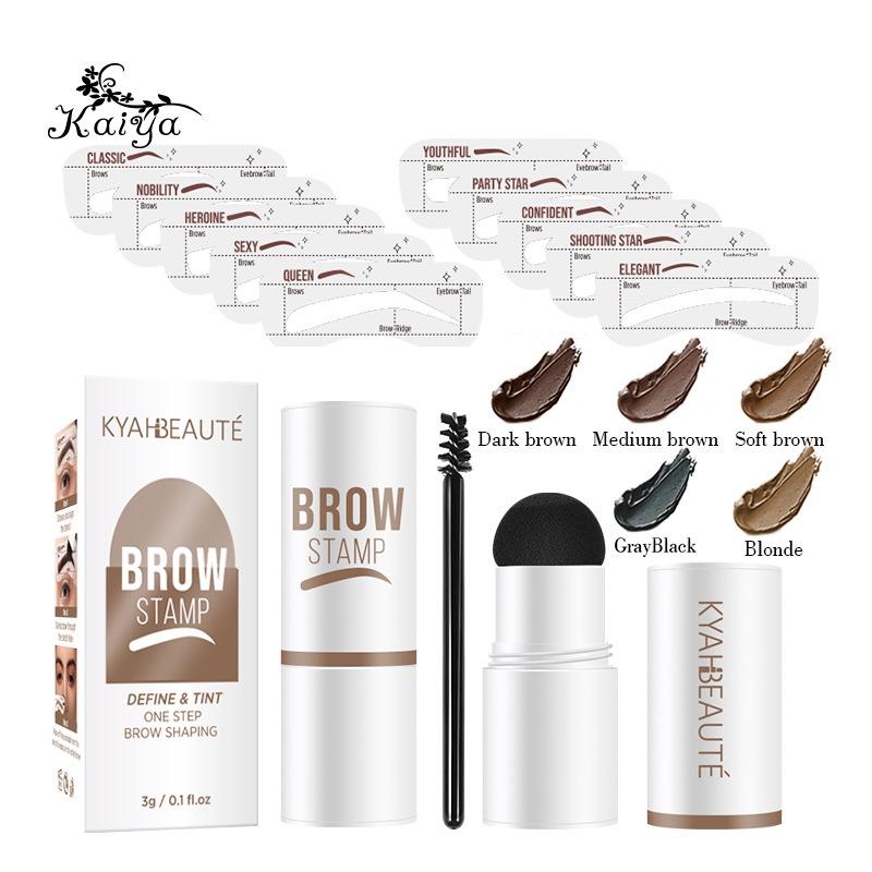 Satın alın 3 Colors Eyebrow Powder Stamp Shaping Waterproof One Step ...