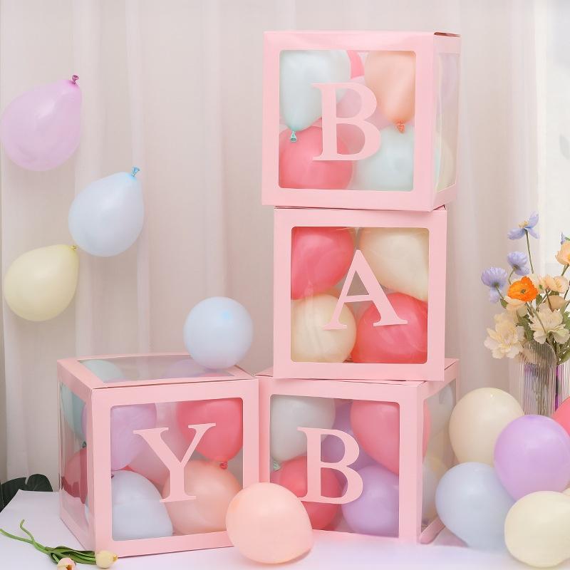Buy 1set Festive Party Decoration Box Birthday Party Transparent ...