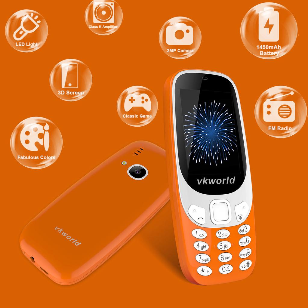 Buy Vkworld Z3310 2.4 Inch Spreadtrum 6531 2G Phone With RAM 32MB ROM ...