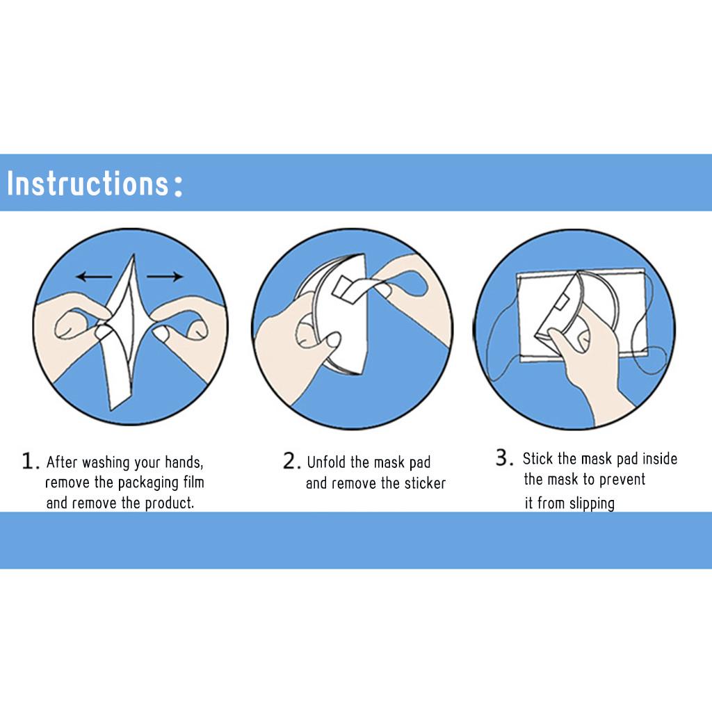 Buy Disposable Face Mask Pad Replacement Inner Pad Non-Woven ...