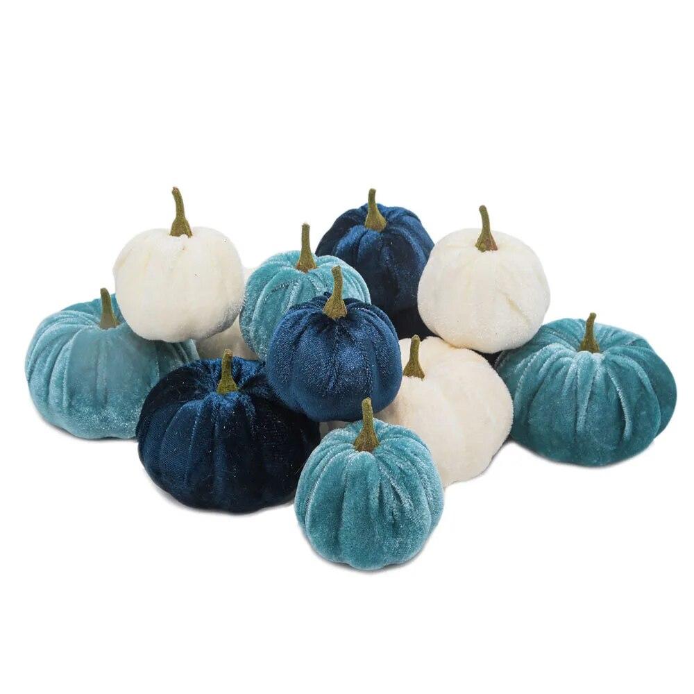 12Pcs Artificial Flannel Pumpkin Fake Simulation Vegetable Happy ...