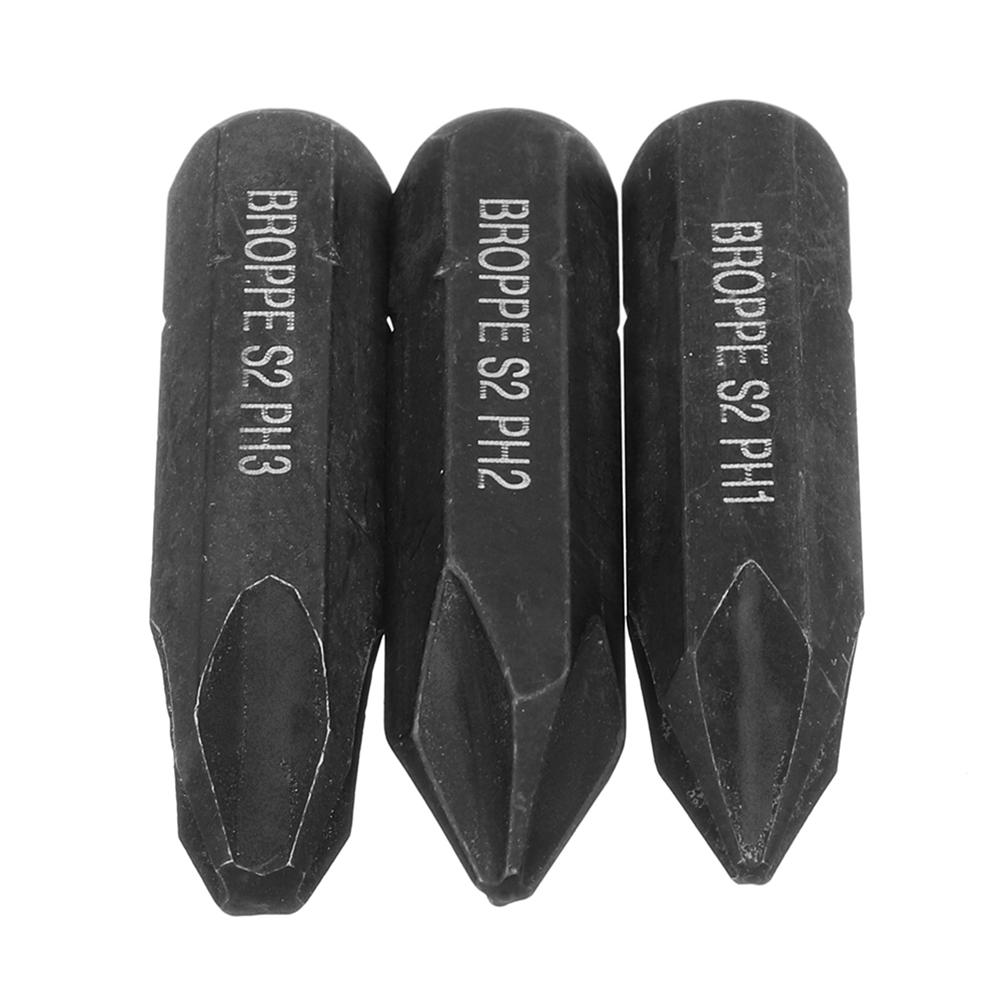 Buy 3*36mm Heavy Duty Hex Shank Cross Impact Screwdriver Bits Set PH1 ...