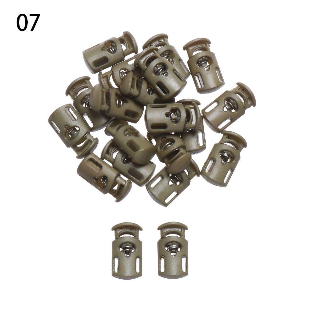 Shoelace Rope Parts Stop Single Hole Cord Lock Spring Clasp Toggles For ...