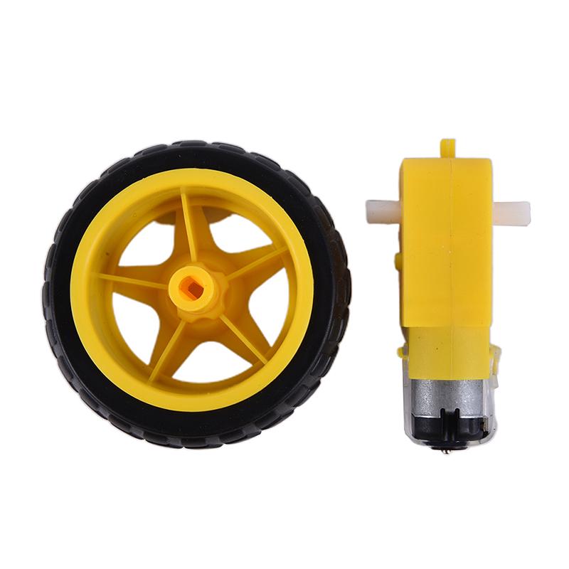 40RPM DC6V DIY Encoder Gear Motor for Smart Car Robot with Mounting ...