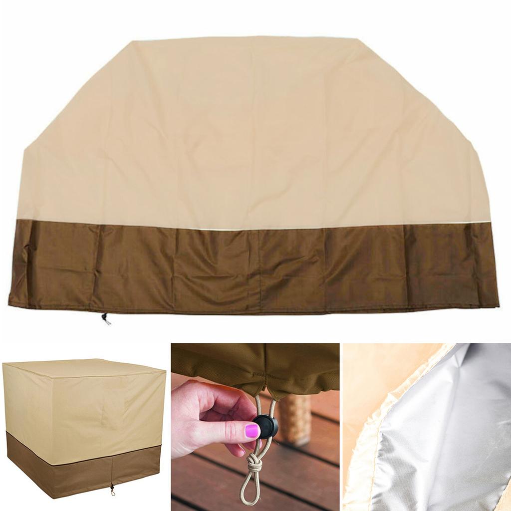 Buy 1pc Outdoor Air Conditioner Waterproof Sunscreen Dustproof Cover ...