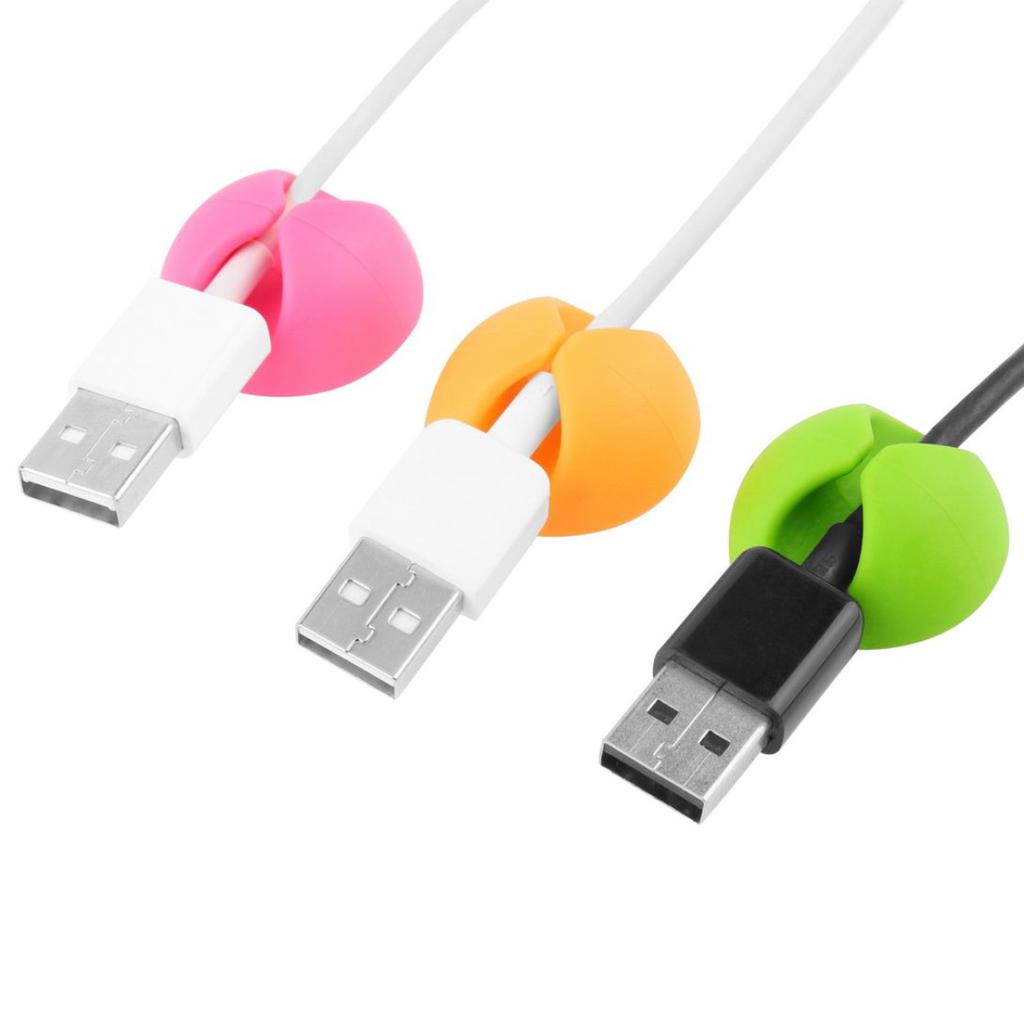 Silicone 6 pcs Self Adhesive Wire Clips Holder Organizer Wire Holder ...