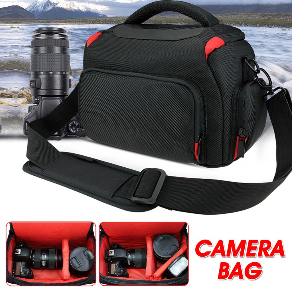 Black Nylon SLR Camera Shoulder Camera Bag Waterproof Dustproof ...