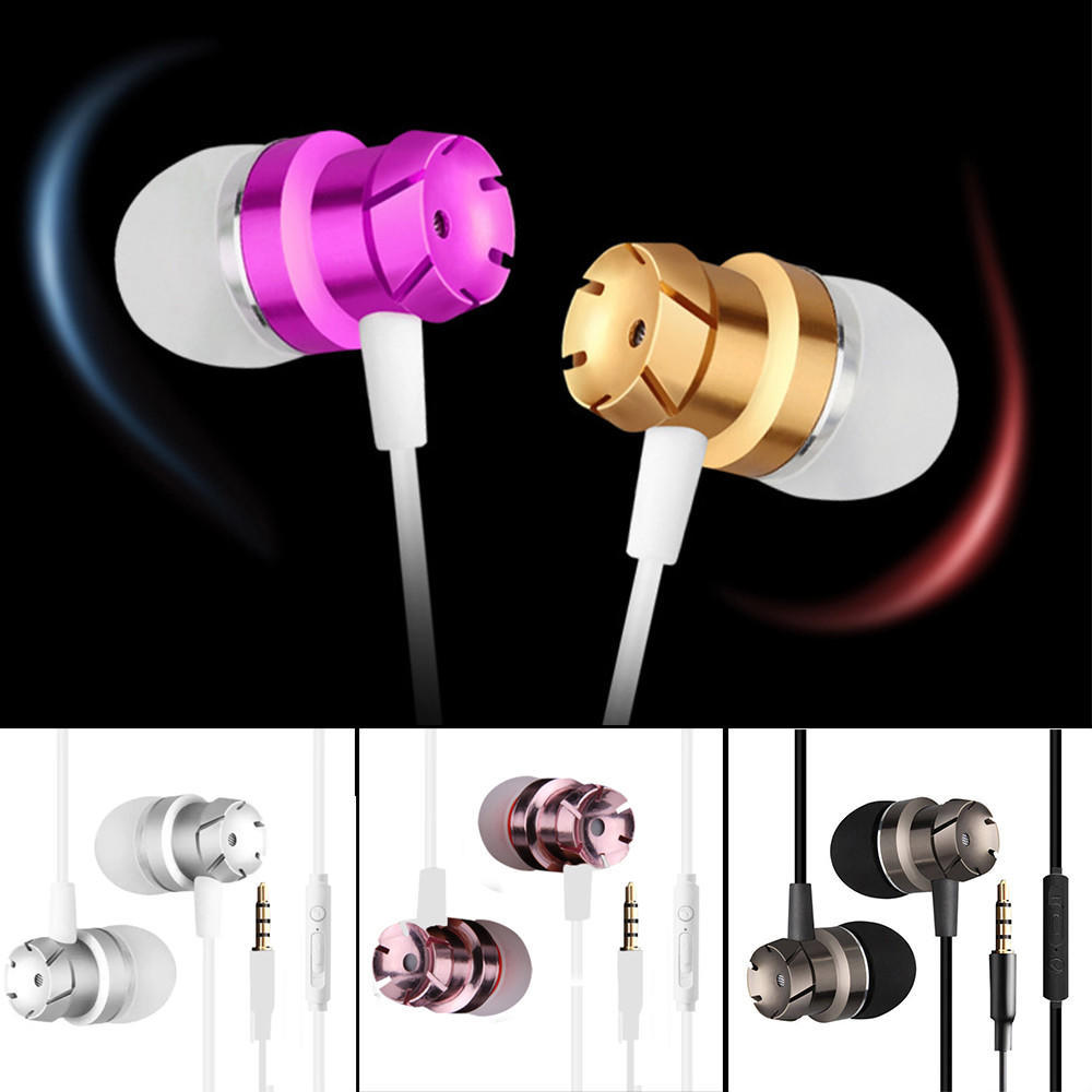 Buy In-Ear Super Bass Metal Earbuds Microphone 3.5mm at affordable ...