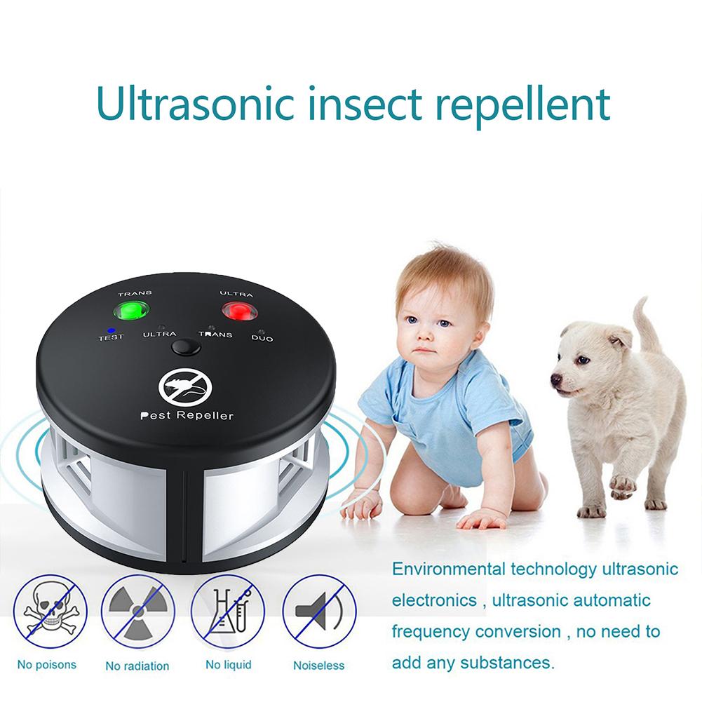 Ultrasonic Mouse Repeller 360 Degree Indoor Rodents Rats Mice Deterrent ...