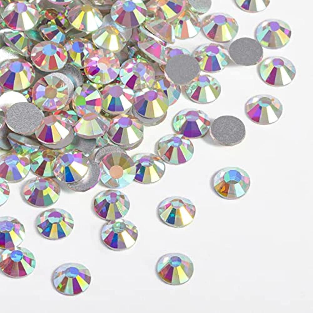 Koop 1440 Crystal Rhinestones with Flat Back, Round Gems for Nail Art ...