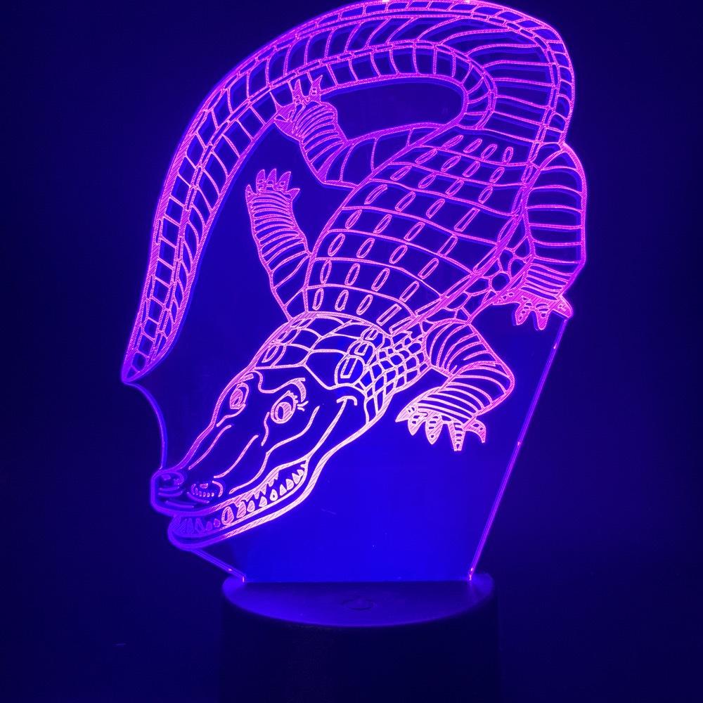 Cheap Crocodile C 3D Night Light Family Study Decoration Light Birthday ...
