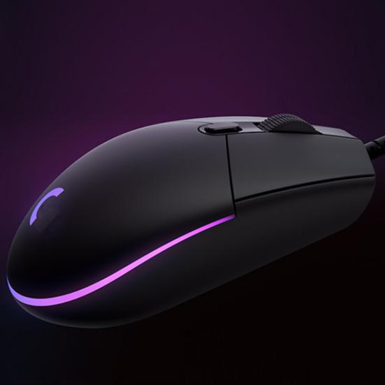 Buy Computer Peripherals Plastic Wired Mouse RGB Light Comfortable to ...
