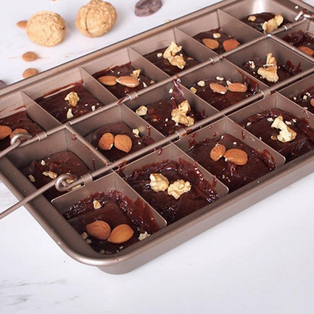 Buy Brownie Pan Nonstick Bakeware with Dividers Flon Coating at ...