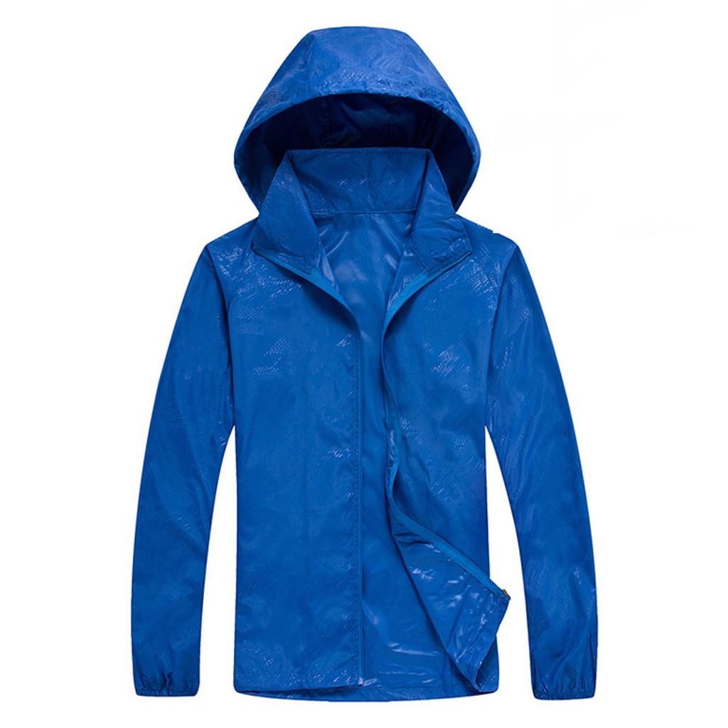Buy Ultra-Light Rainproof Windbreaker Top Men's Women Casual Jackets ...