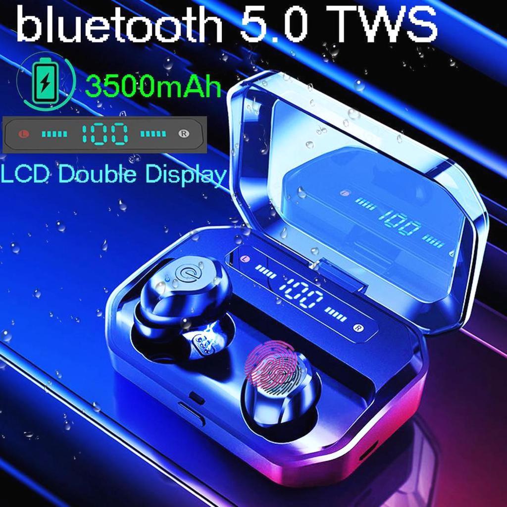 Buy TWS Bluetooth 5.0 Wireless Earbuds 5D Stereo Headphones IPX7 ...