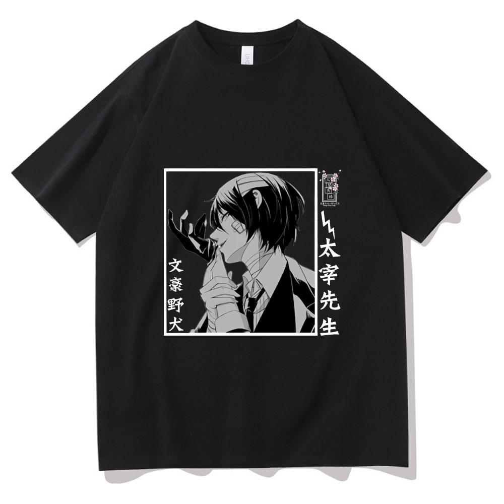 Acheter Anime Bungo Stray Dogs T Shirts Dazai Chuuya Nakahara Print T ...