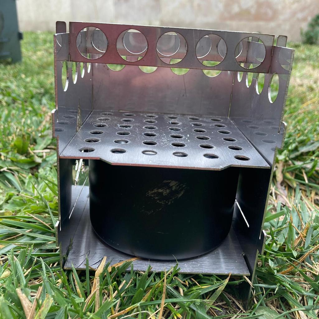 Medium Size Fire Box Camping Stove Multi Fuel Portable Grill Folding ...