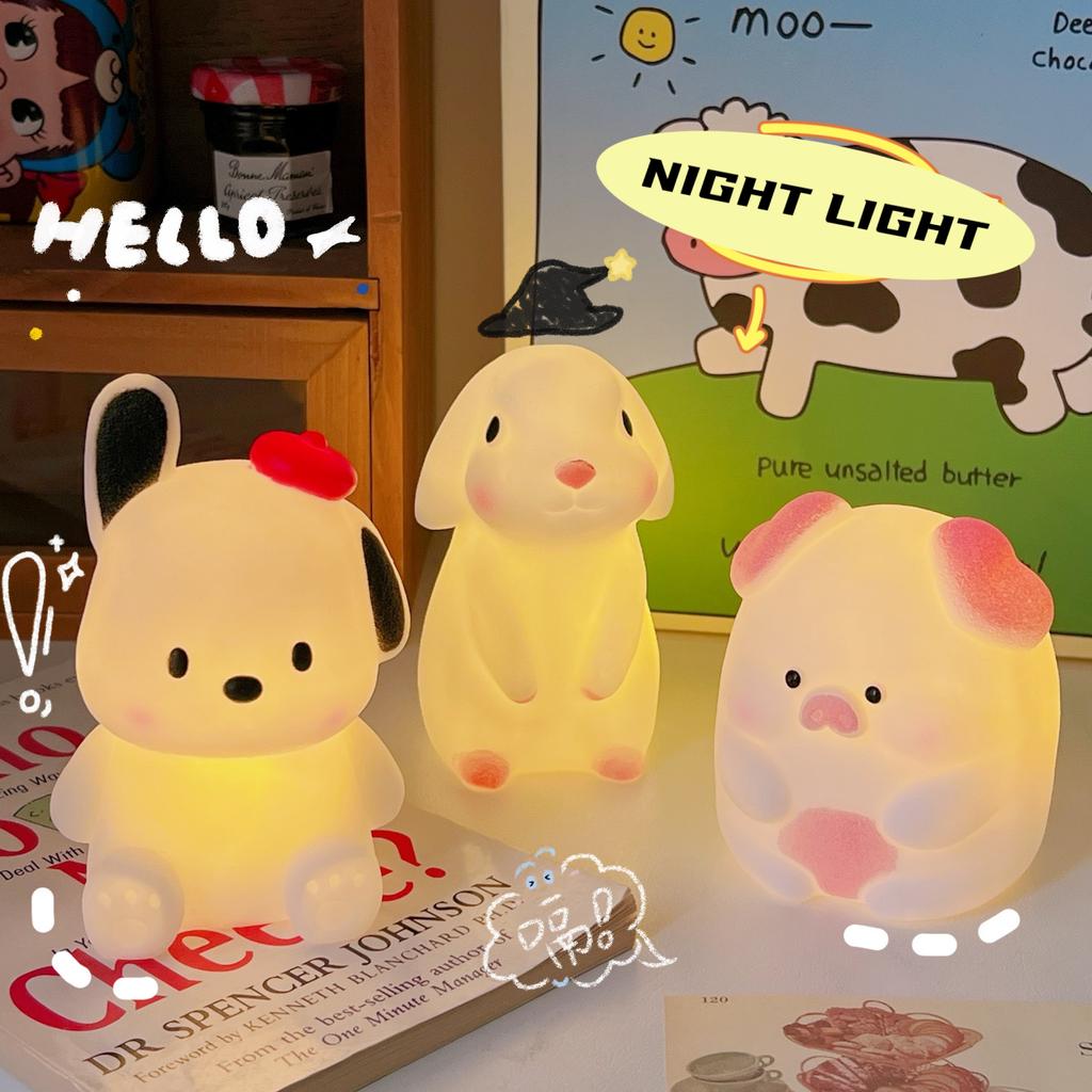 Buy Led Mini Night Light Cartoon Table Lamp Battery Children Nightlight ...
