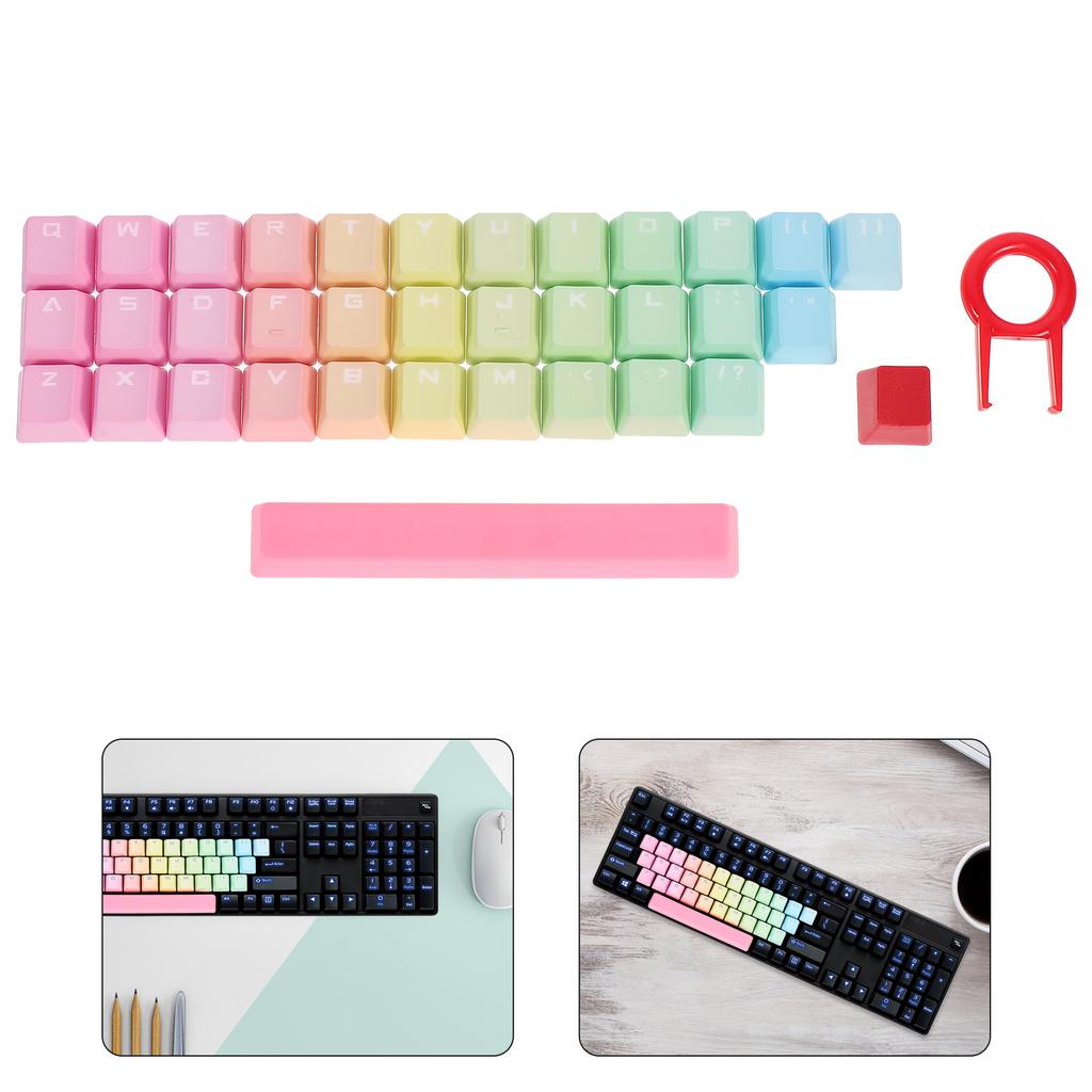 Buy 1 Set of Colorful Keyboard Key Cap Home Computer DIY Keycaps Kit ...