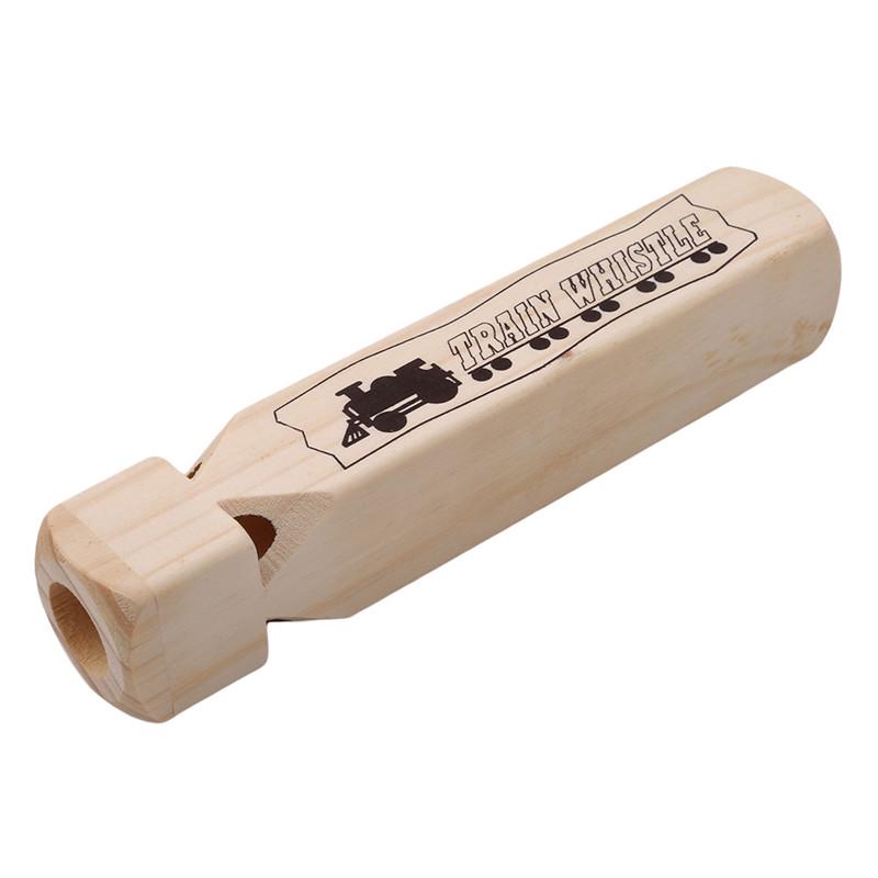 Buy 1pcs Square Whistle Wooden Educational Toy Train Sound Imitating ...