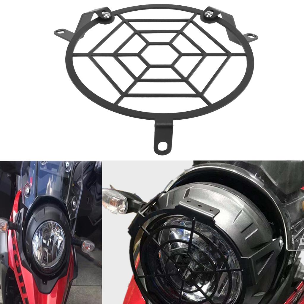Buy Motorcycle Front Headlight Mesh Grill Cover Headlamp Protection ...