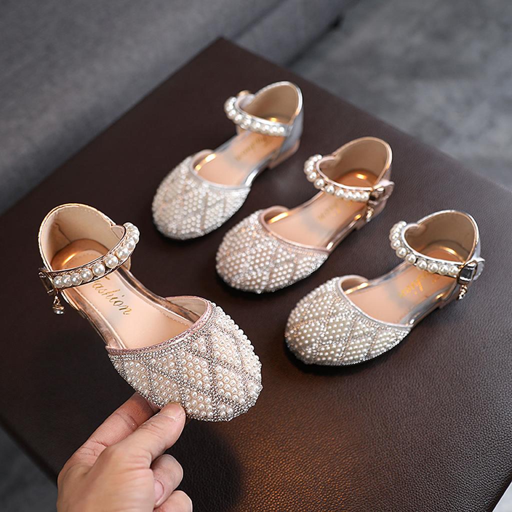 Buy Girls' Princess Sandals Roman Shoes Children's Soft Soled Baotou ...