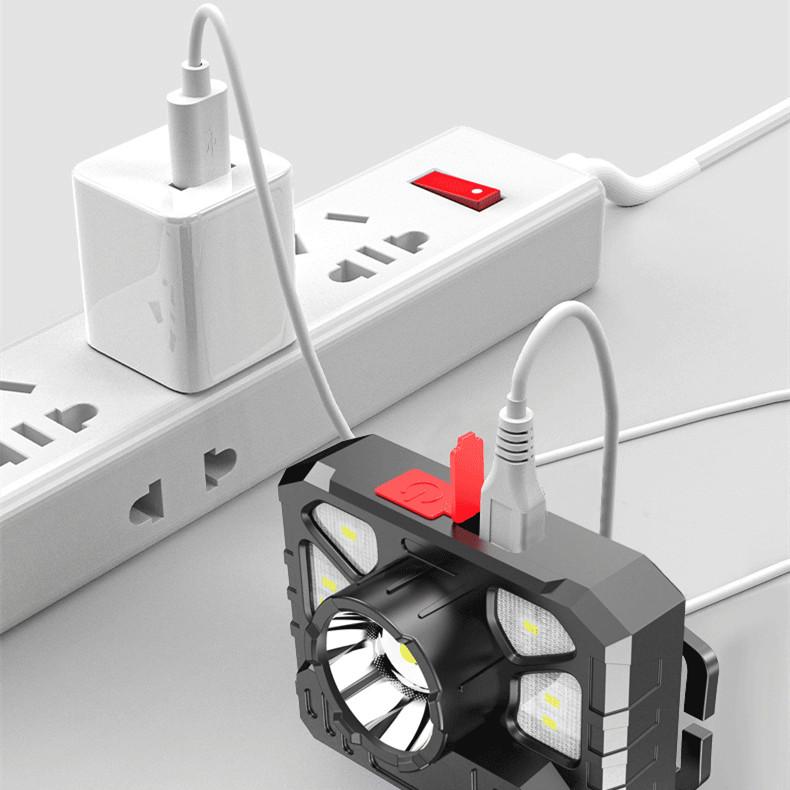 Buy 2022 Headlamp Strong Light Super Bright Head-Mounted LED Flashlight ...