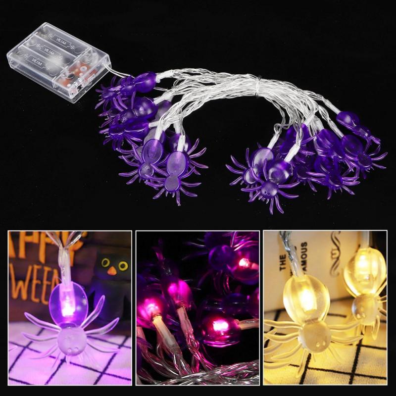 Buy 1.5m 10LED Purple Spider Light String Indoor Night Lamp Strip for ...