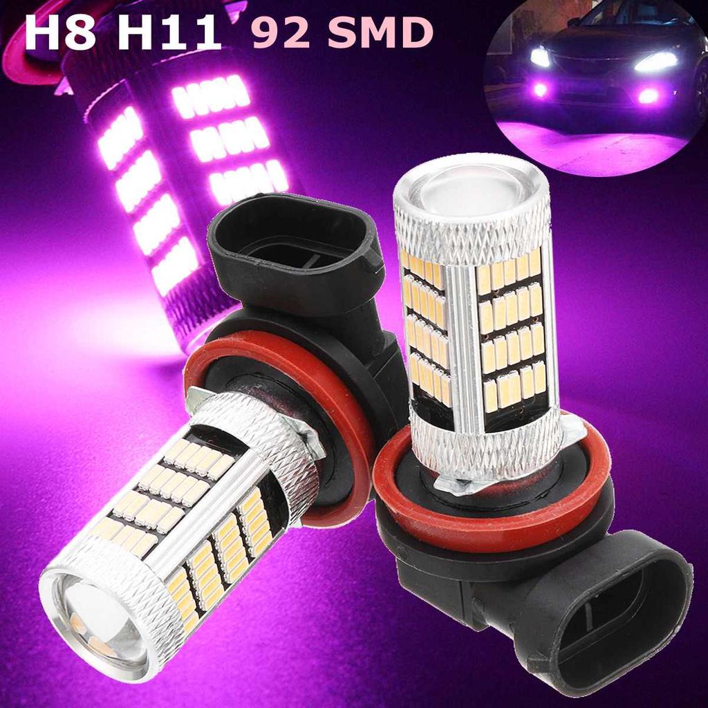 Buy 2Pcs Pink Purple H8 H11 92 SMD Car DRL Auto Driving Fog Light LED ...