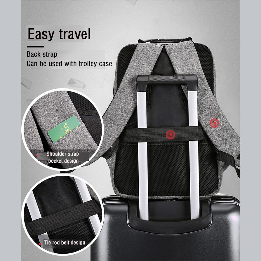 Buy Multifunctional rechargeable business computer backpack anti theft ...