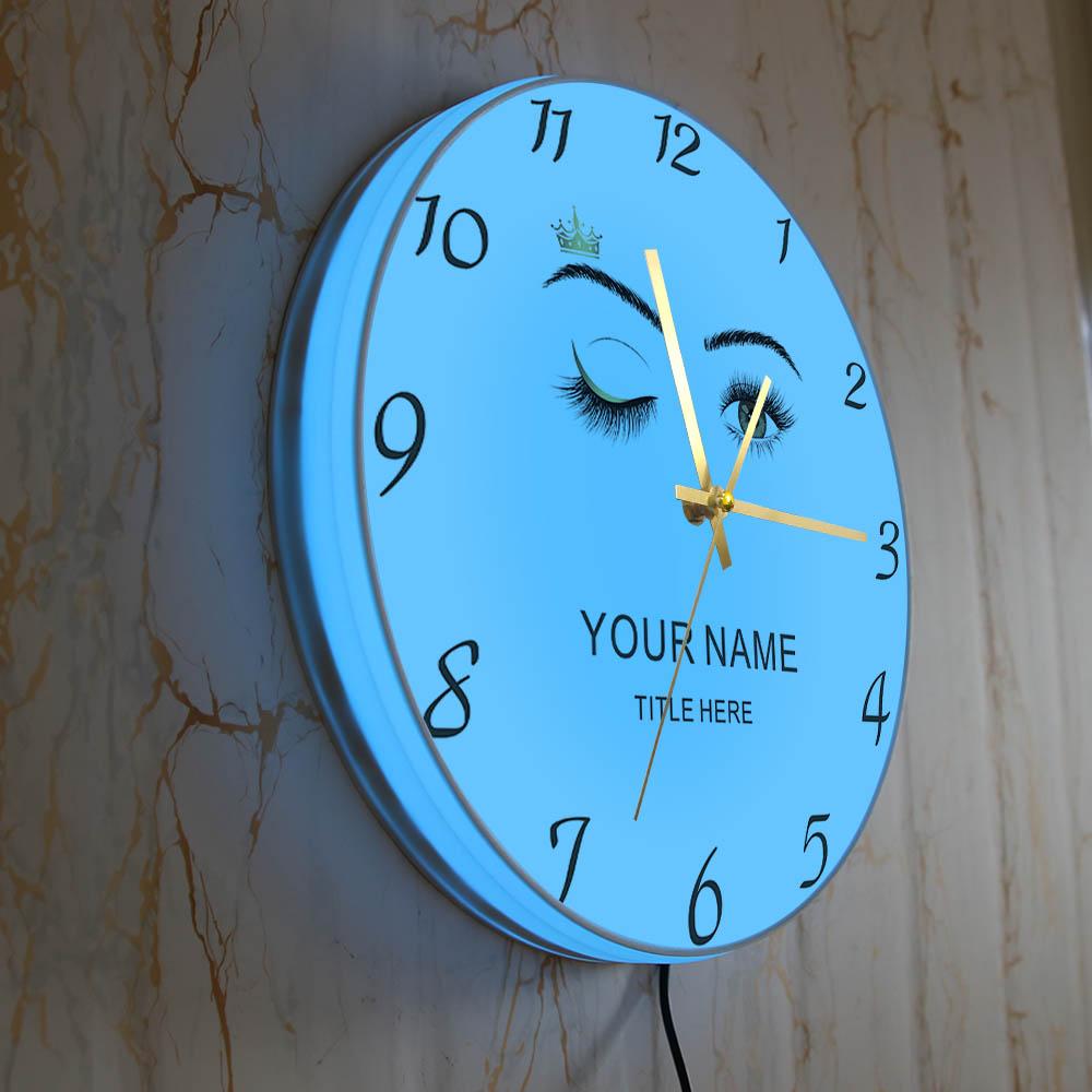 Satın alın Eyelashes Extensions Beauty Salon Studio Custom Wall Clock ...