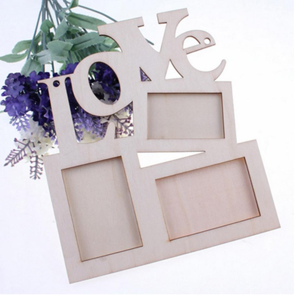 Buy Hollow New Photo White Frame Home Art DIY Picture Decor at ...