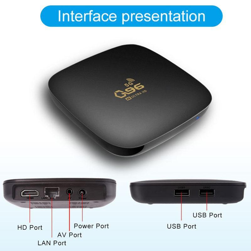 Cheap 2022 Newest Set-top Box Android 10.0 Q96 Android TV Box 128G/256G ...