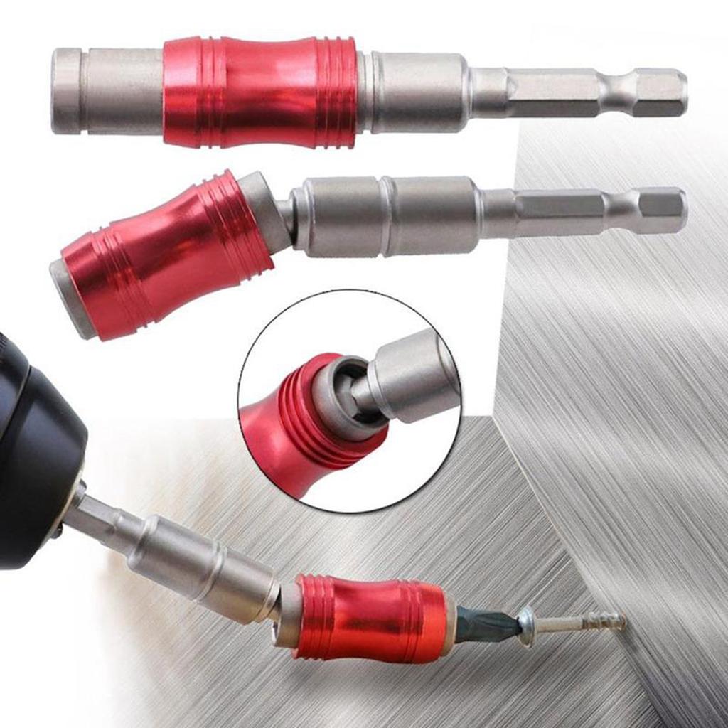 Buy Magnetic Screw Drill Tip Pivoting Bit Hex Shank Red+Black at ...