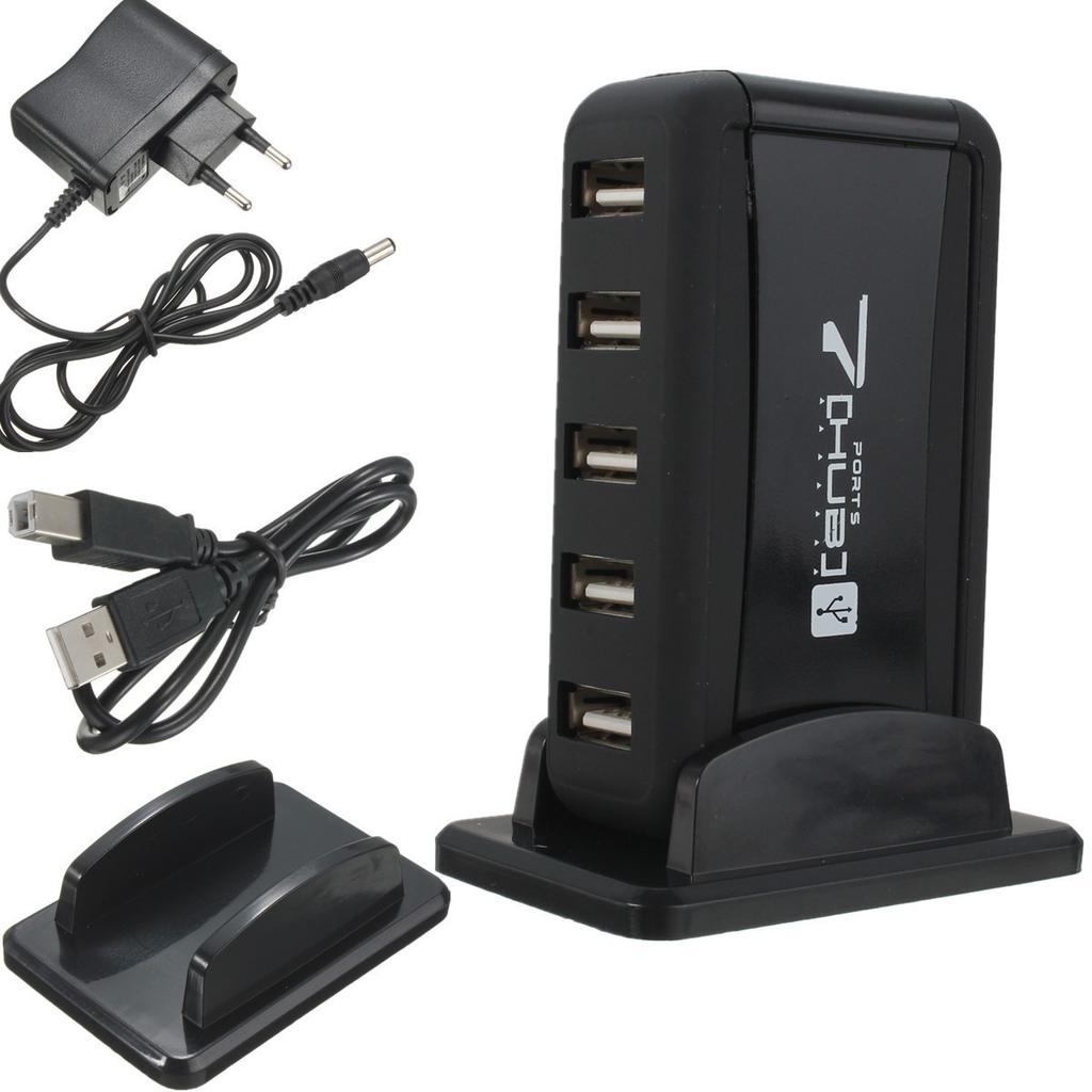 Cumpără 7 Porturi USB 2.0 de mare viteză Multi Hub expansiune cu ...